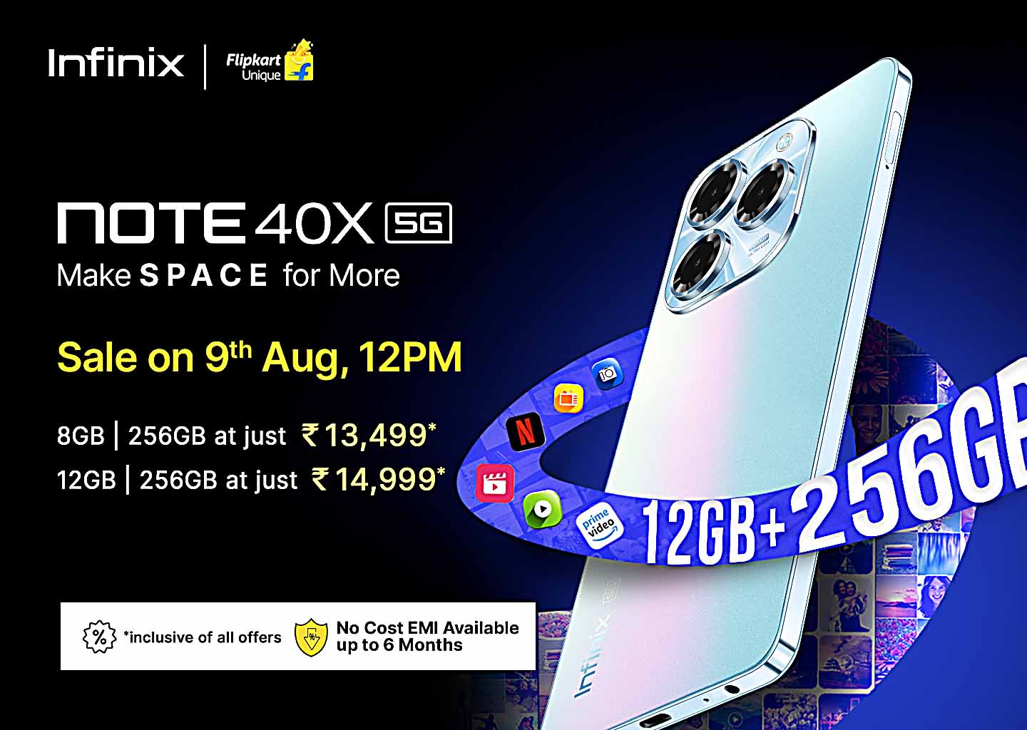 Infinix Launches Note 40X 5G; The Most Affordable 12 GB+256GB Smartphone