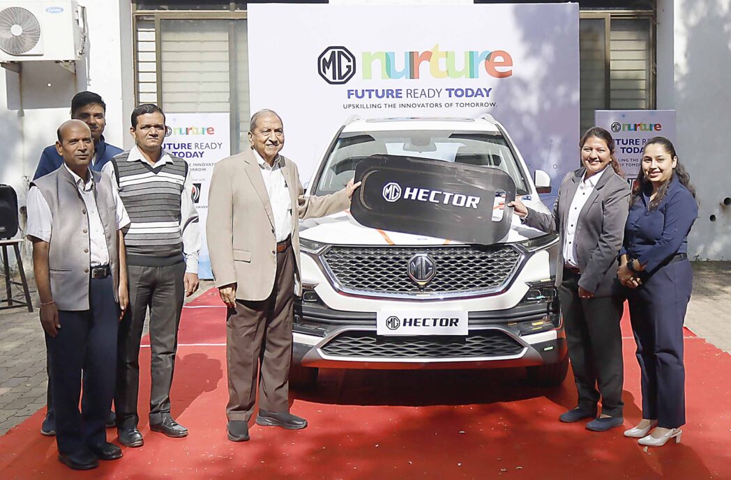JSW MG Motor India Presents MG Hector To Dharmsinh Desai University
